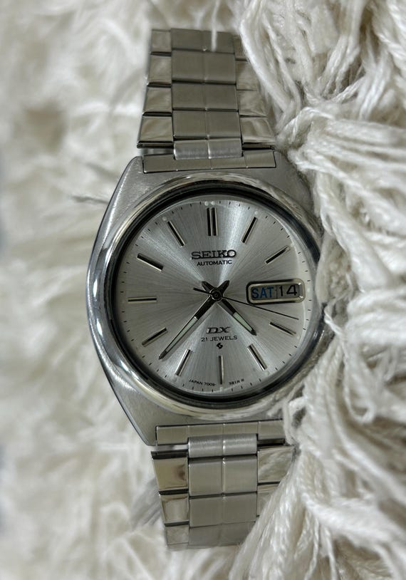 Vintage Seiko Automatic DX Silver Dial (Changed) Day/… - Gem