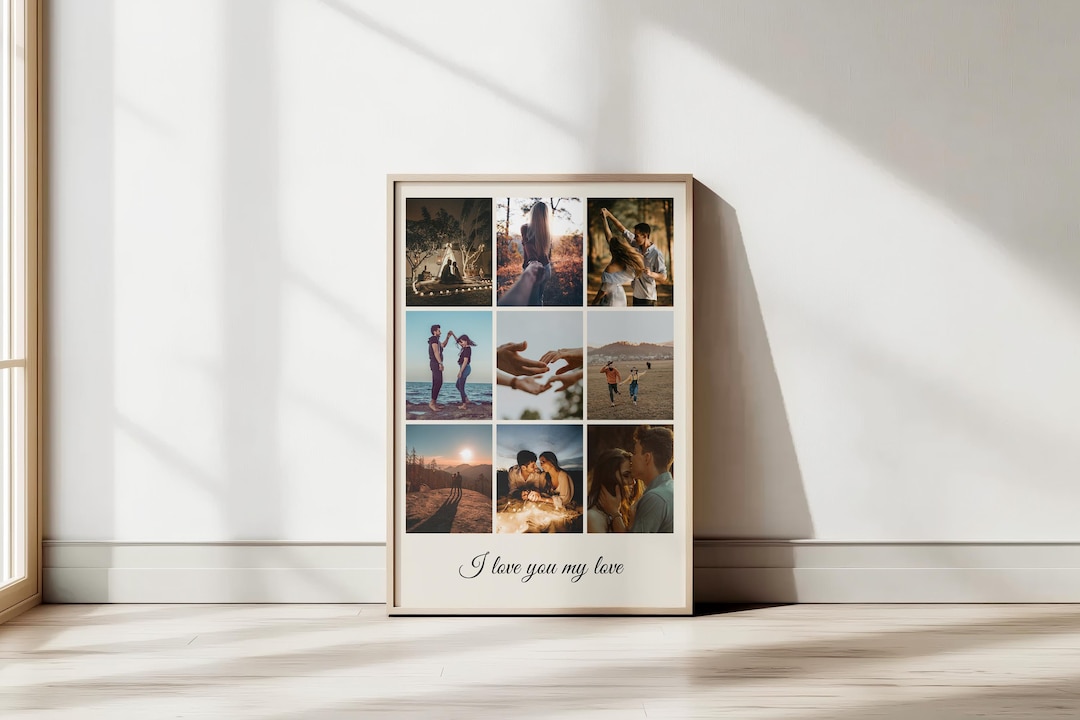 Personalized Photo Collage Wall Art - Etsy