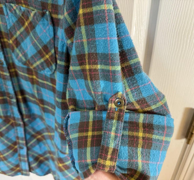 Sundance Catalog Shirt Women Medium Blue Sweet Sally Peplum Plaid ...