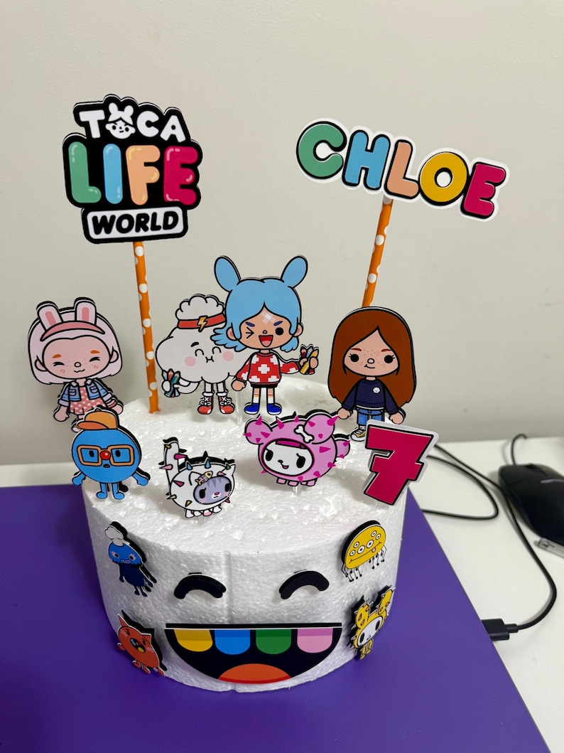 Toca Boca Cake Topper- Toca Life - Etsy