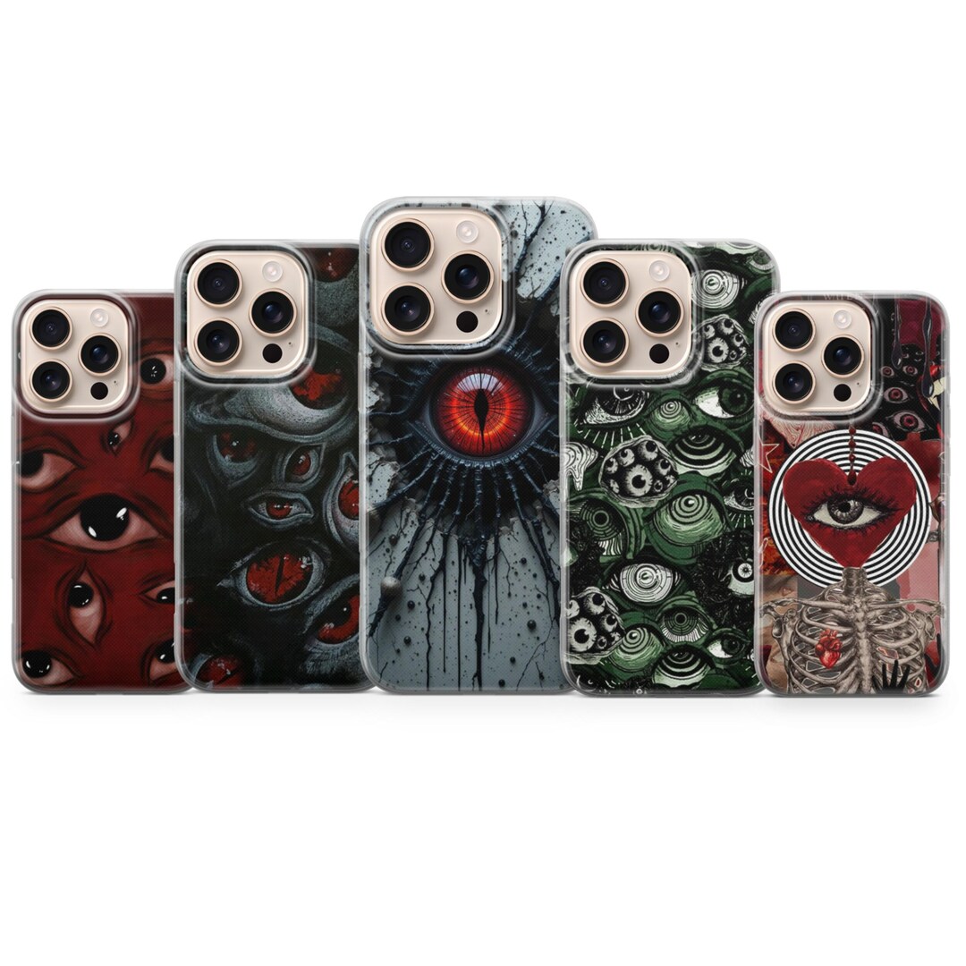 Gore Eyeball Phone Case Creepy Eyes Cover for iPhone 17 Pro Max, 17e ...