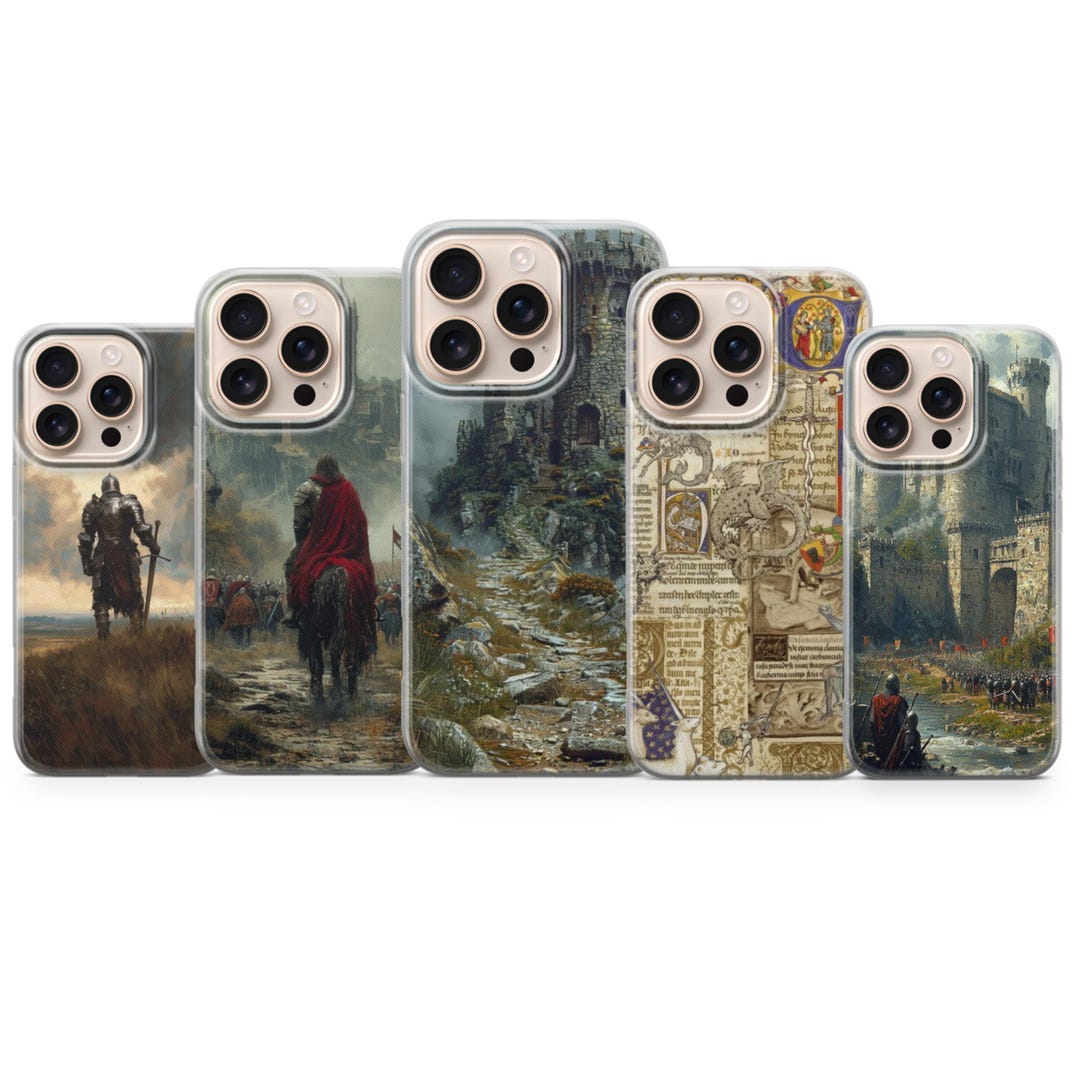 Medieval Phone Case Middle Age Cover for iPhone 17 Pro Max, 16e, 15, 14 ...