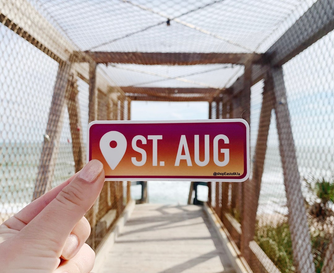 St. Aug Location Sticker | St. Augustine | Florida | STA FLA | City ...