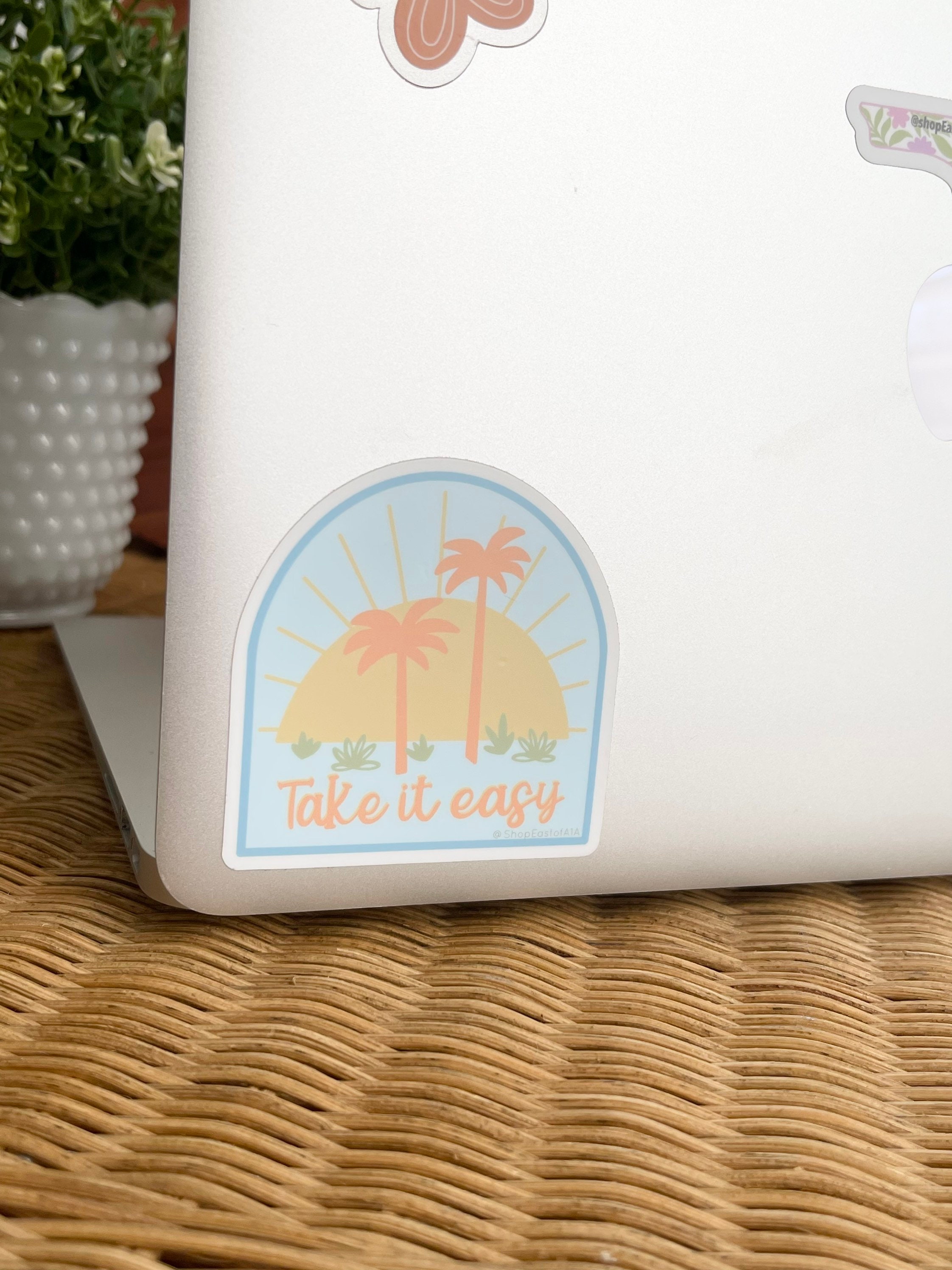 Take It Easy Sticker Life Quote Motto Boho Vibe Laptop - Etsy