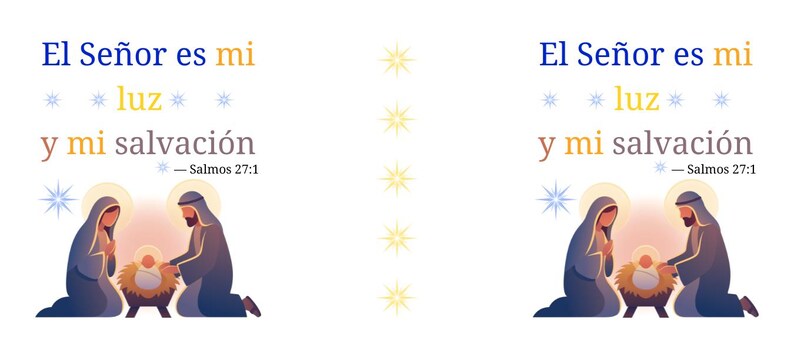 El Señor Es Mi Luz Y Mi Salvación Salmos 27:1 - Nativity Scene ...
