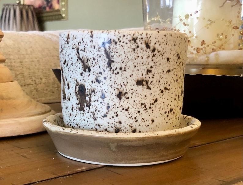 Splattered Earth Handmade Pottery Planter - Etsy