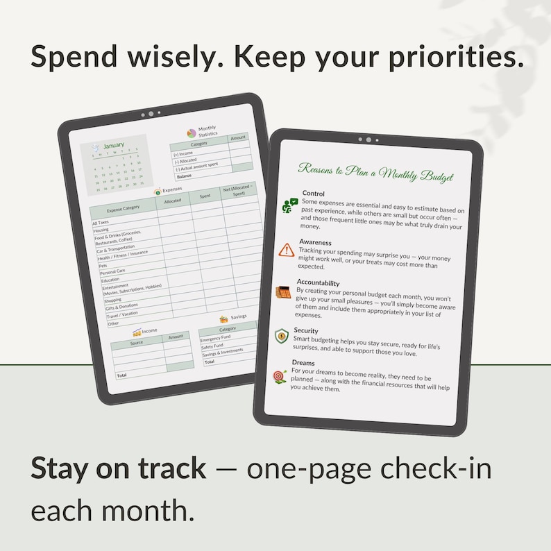 2026 Budget Planner | Simple Monthly Finance (PDF Download) - Etsy UK
