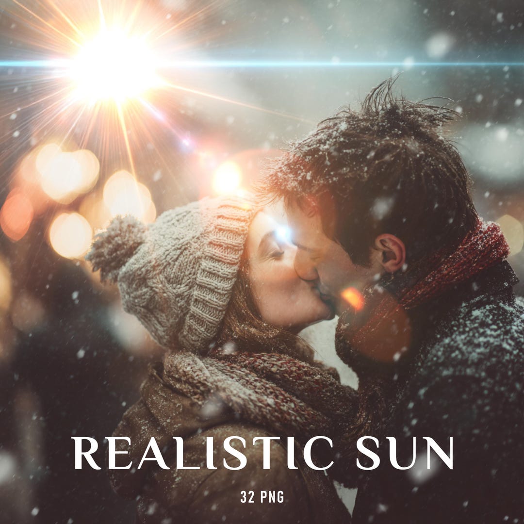 Sun Flare Overlay Set 32 Realistic Sunlight Effects for Photo Editing ...