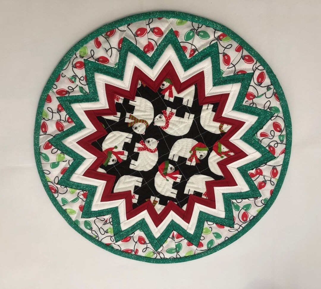 Christmas Round Circular Table Runner - Etsy