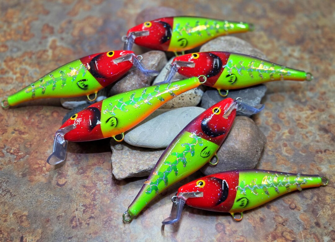 Custom Painted Rapala Super Shad Rap Uv-fish Bones Color - Etsy