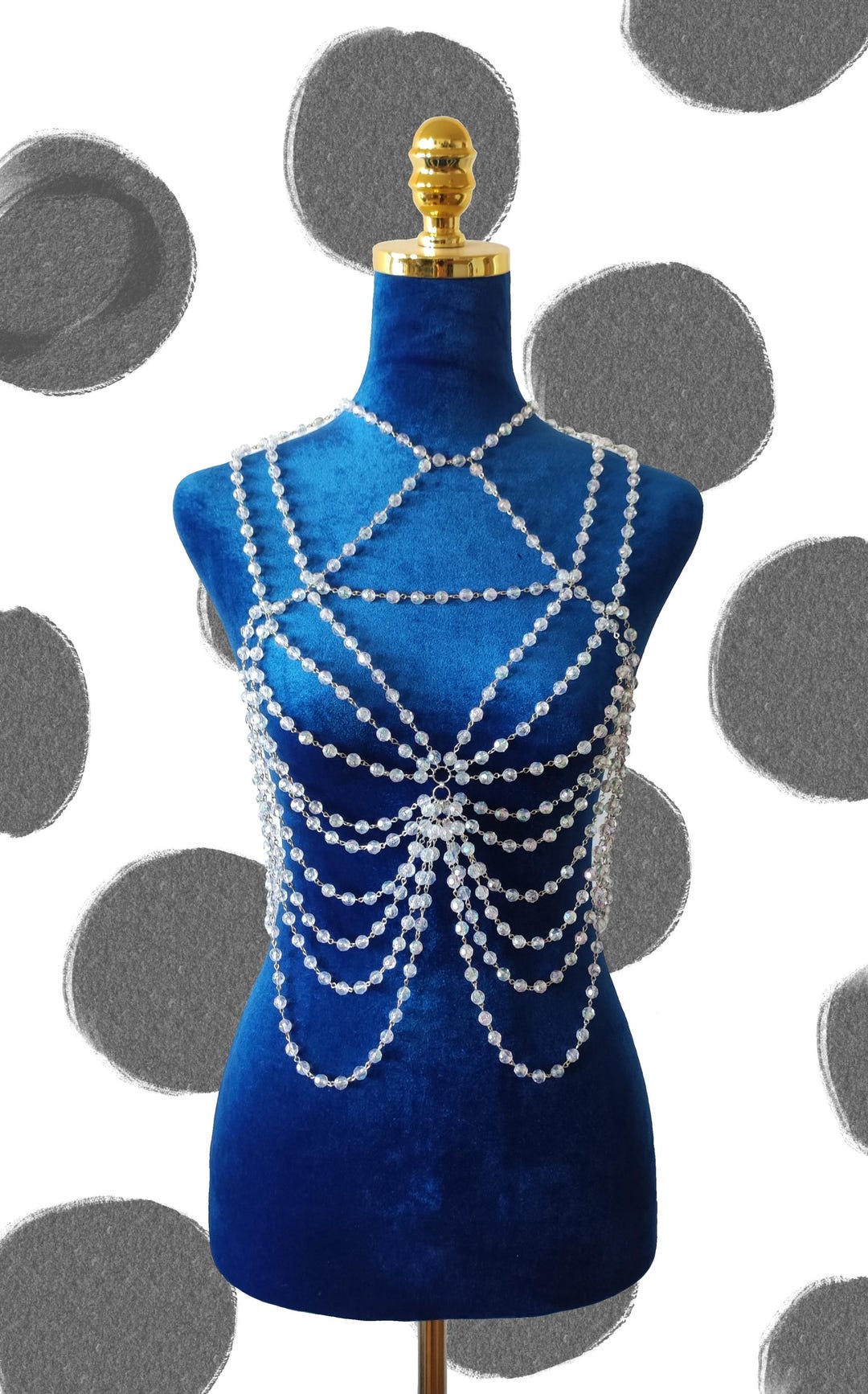 Crystal Body Chain Harness| Rave Outfit Jewelry| Festival Body Chain ...