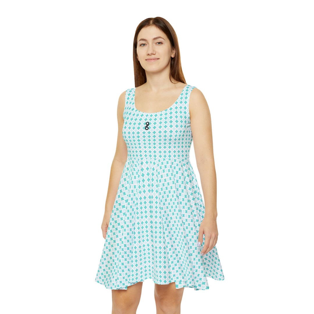 UNIO96 Minimalist Infinity Monogram Mint Green | Skater Dress - Etsy