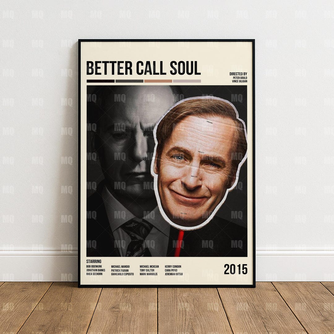 Better Call Saul, Vintage Movie Poster, Vintage Inspired Poster, Retro ...