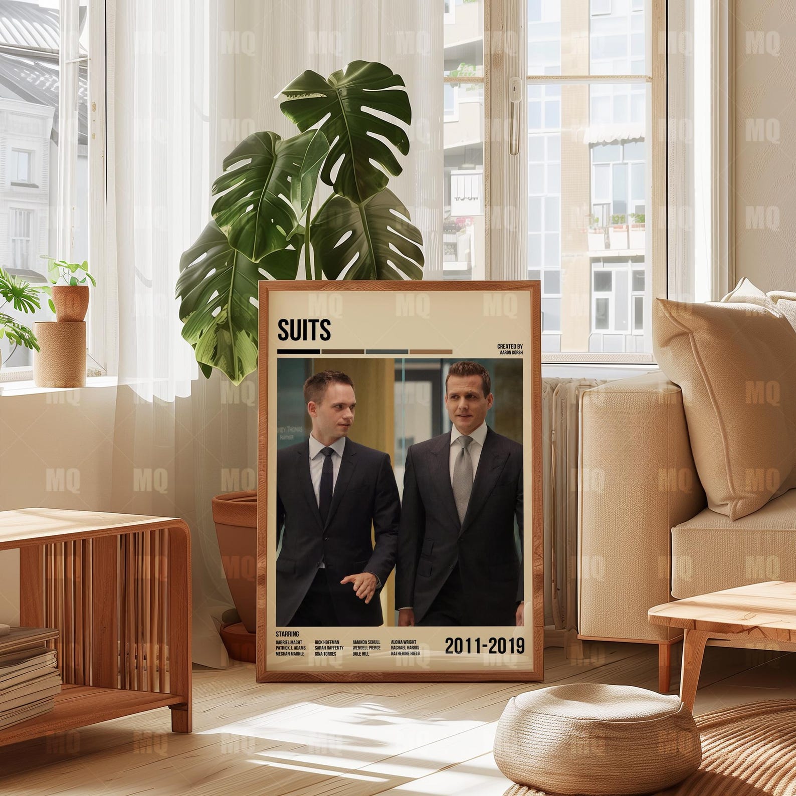 Suits Vintage Movie Poster, Vintage Inspired Poster, Mid Century Modern ...