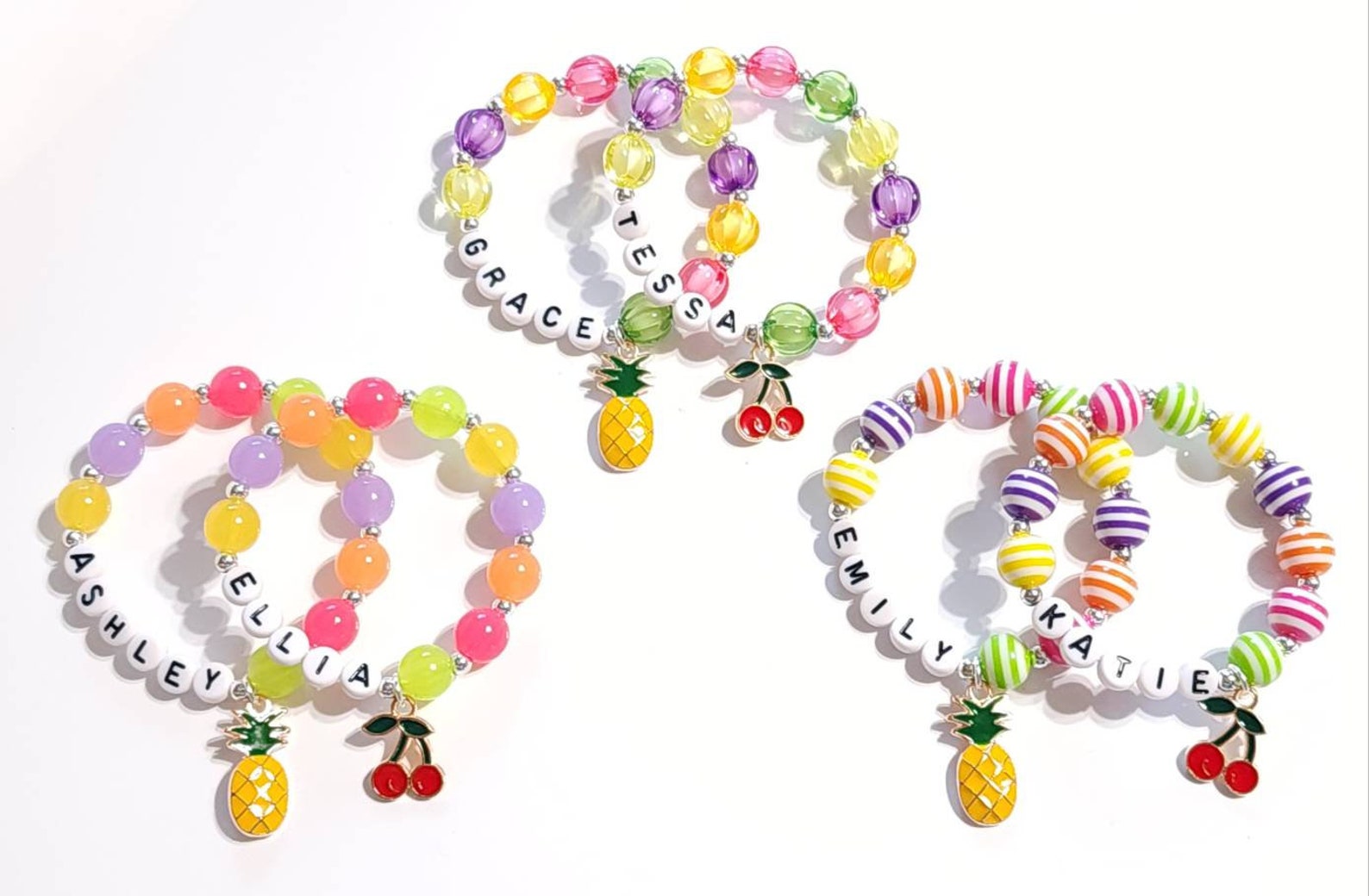 Personalized Kids Name Bracelets Birthday Gift Party Favors, Christmas ...