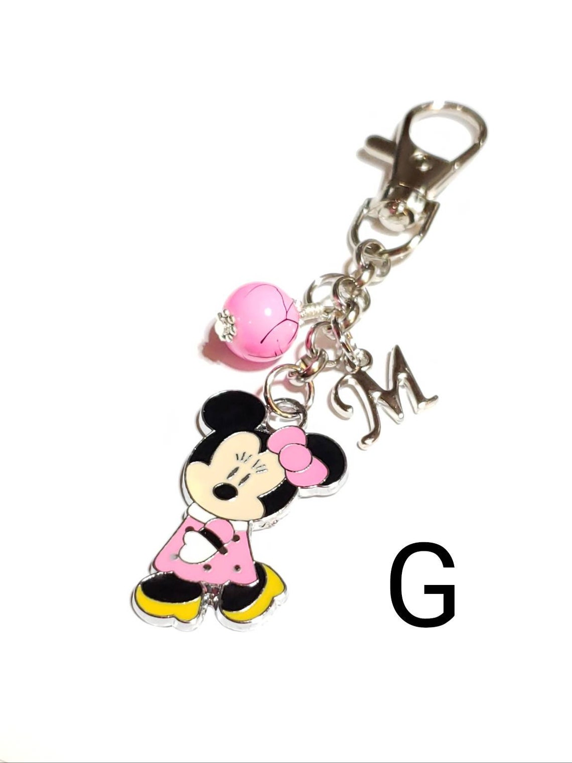 Minnie Mouse Keychain Personalized Disney Minnie Mouse | Etsy