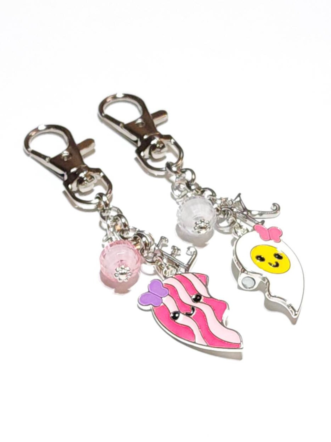 We Go Together Like Eggs and Bacon Personalized Keychain - Etsy