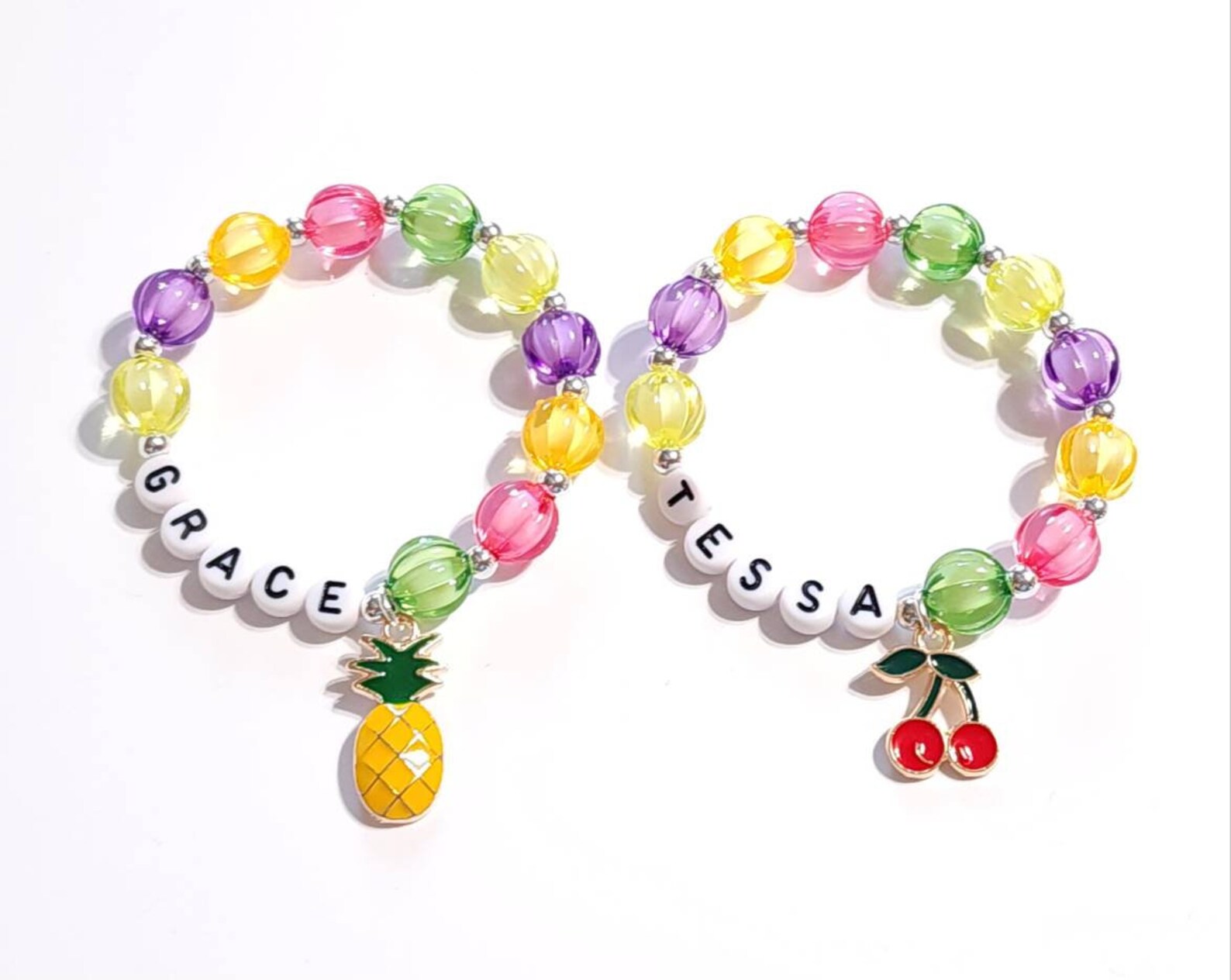Personalized Kids Name Bracelets Birthday Gift Party Favors, Christmas ...