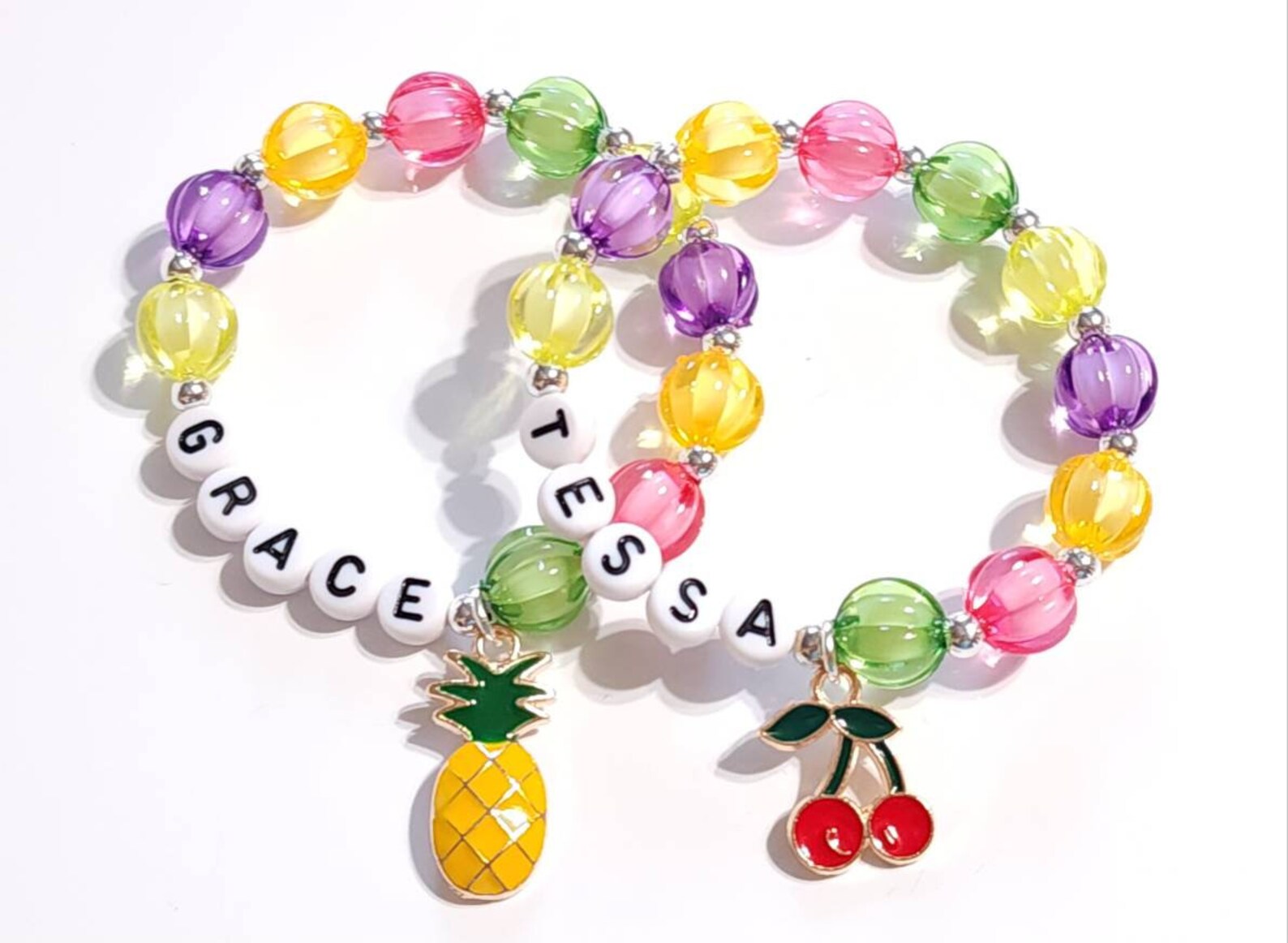 Personalized Kids Name Bracelets Birthday Gift Party Favors, Christmas ...
