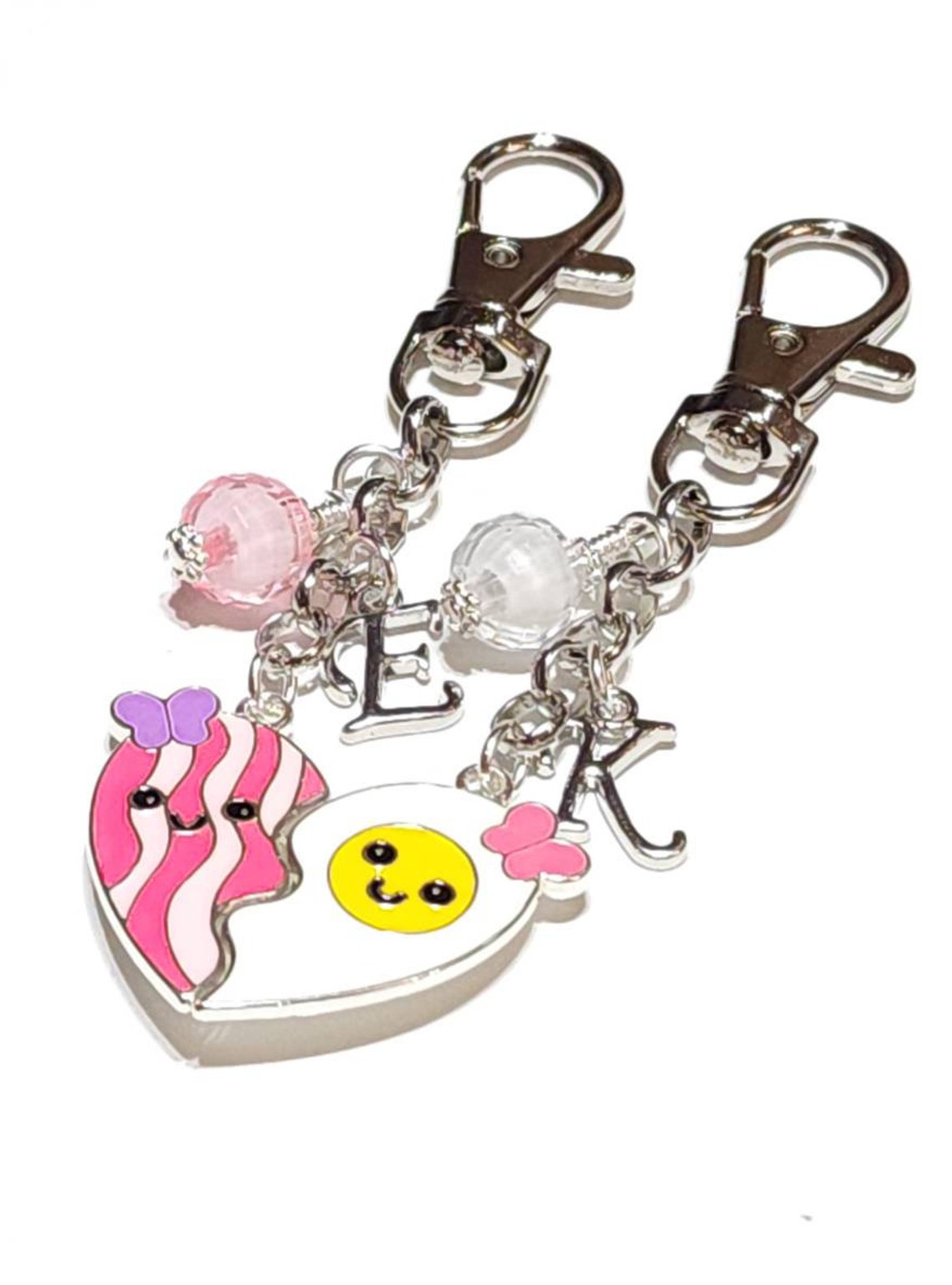 We Go Together Like Eggs and Bacon Personalized Keychain - Etsy