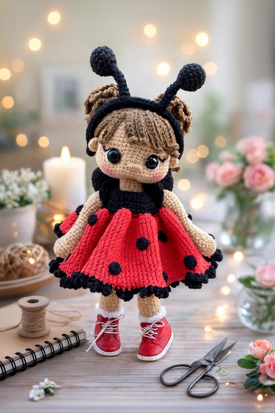 Lovely Ladybird Doll Crochet Pattern Cute Amigurumi Toy Guide for ...