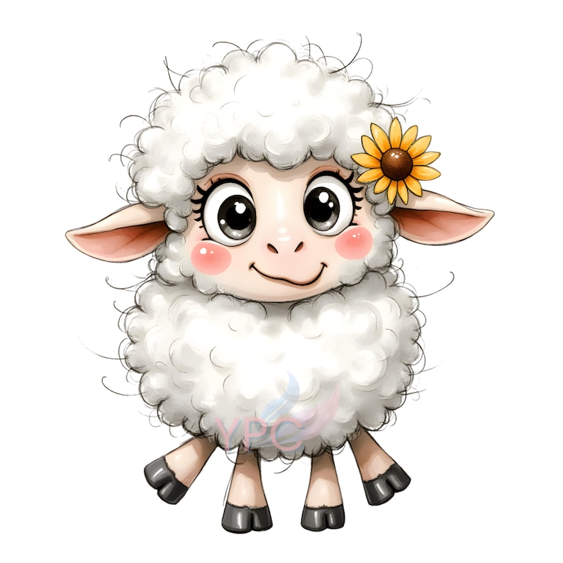 Watercolor Lamb Clipart Set | 12 Baby Sheep Pngs (instant Download) - Etsy