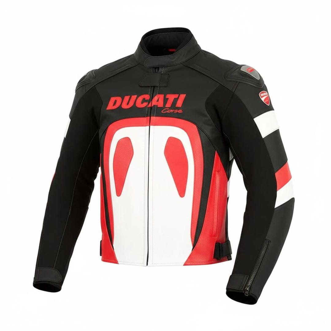 Men's Ducati Corse C5 Leather Jacket - Motorcycle Fashion - Etsy
