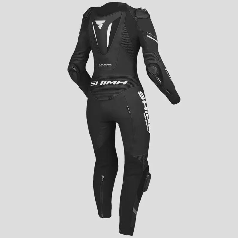 Women’s SHIMA Miura Leather Motorcycle Racing Jacket – CE Certified ...