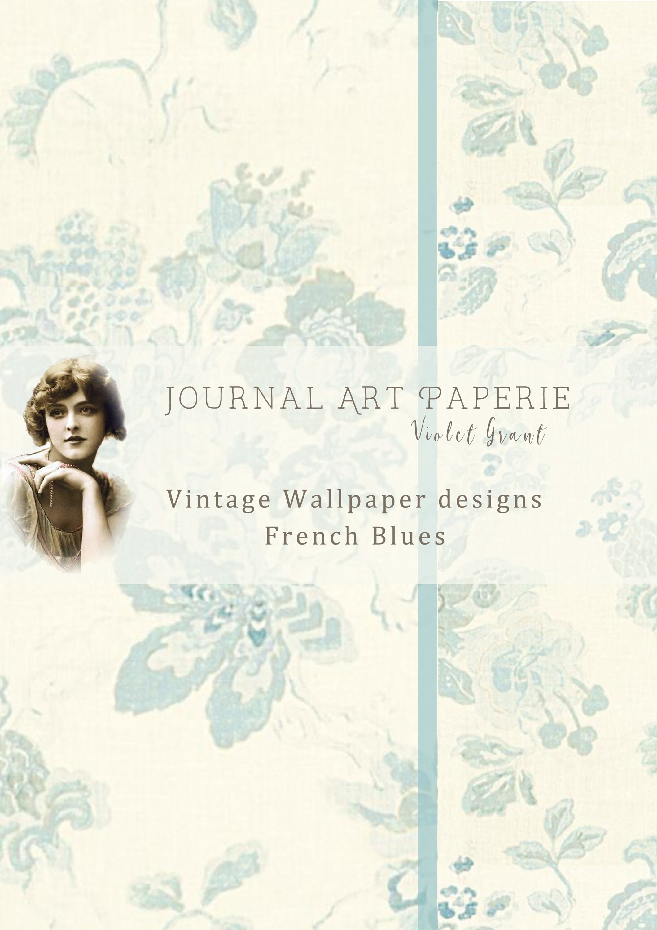 French Blues Digital Wallpaper - Etsy