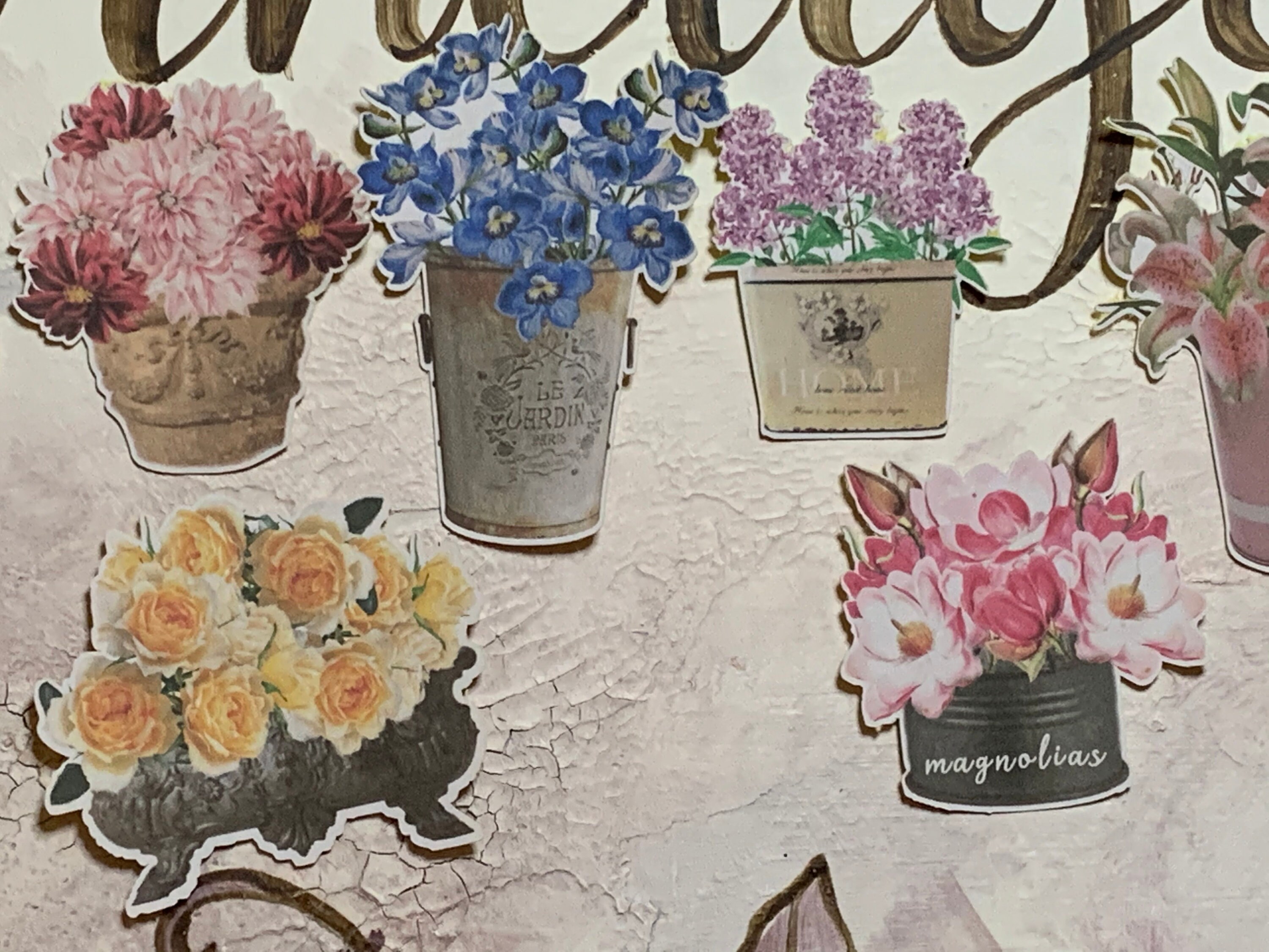 Flower Pot Die Cut Stickers - Etsy Australia