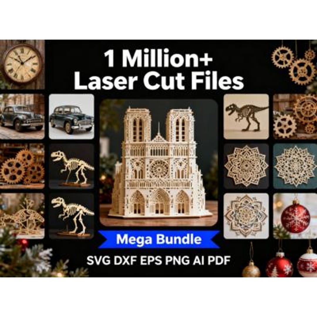 CNC Files Laser Cut Resell Bundle 1 Million + Perfect for Plasma ...