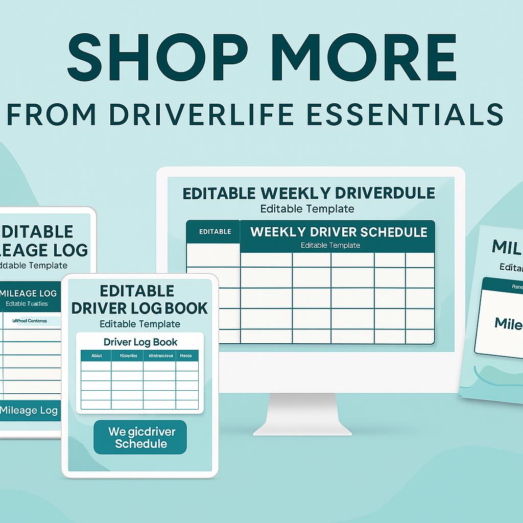 Mileage Expense Tracker Printable, Digital Editable Finance & Trip Log ...