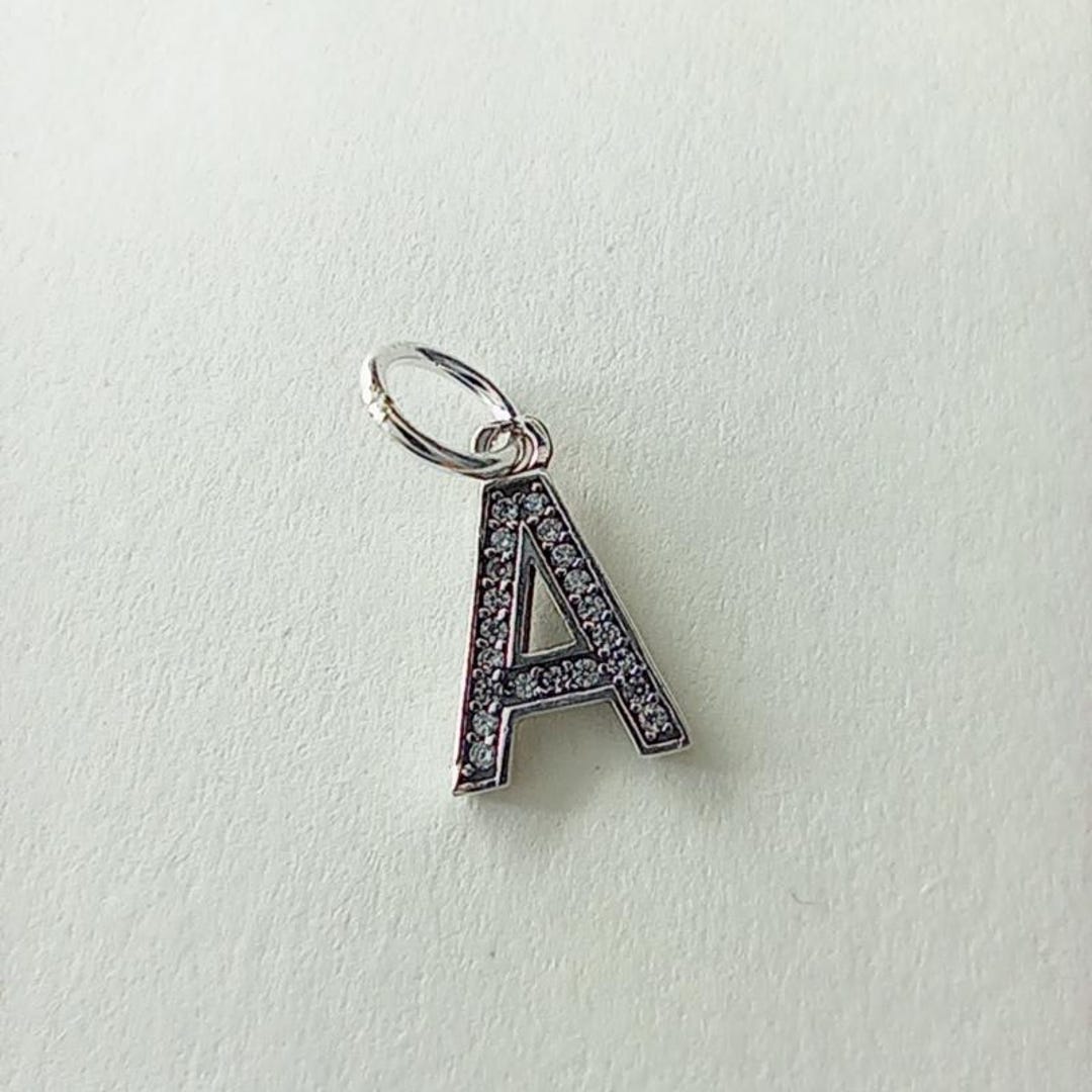 Pandora Sterling Silver Letter a Initial Dangle Charm New - Etsy