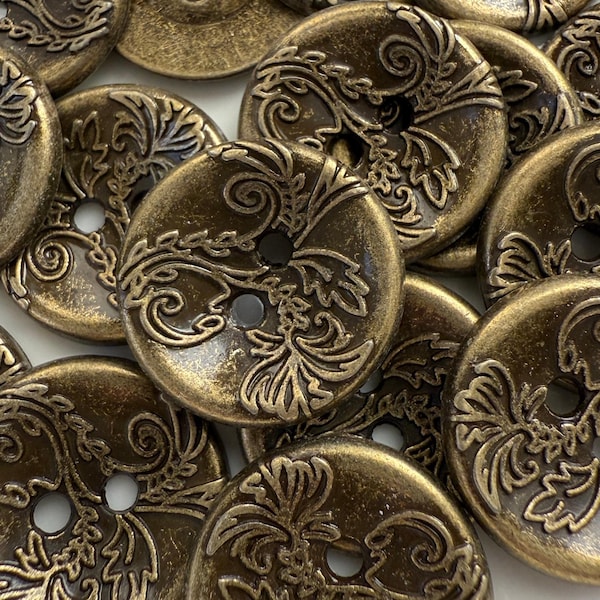 Antique Flowers Buttons - Etsy