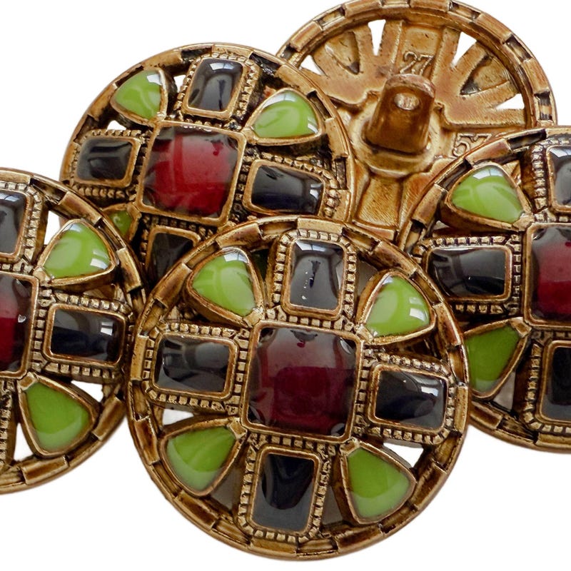 Antique Dark Green Buttons - Etsy