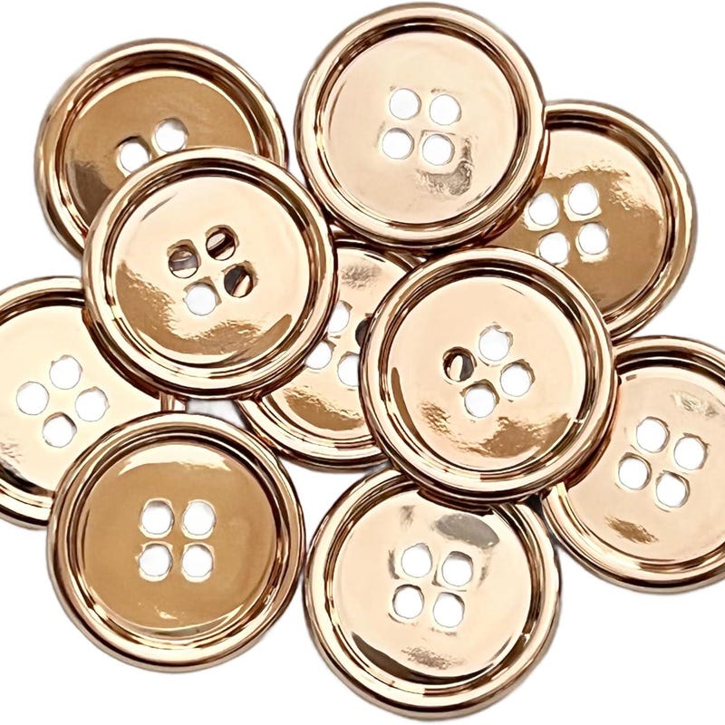 Shiny Gold Metal Buttons - Etsy