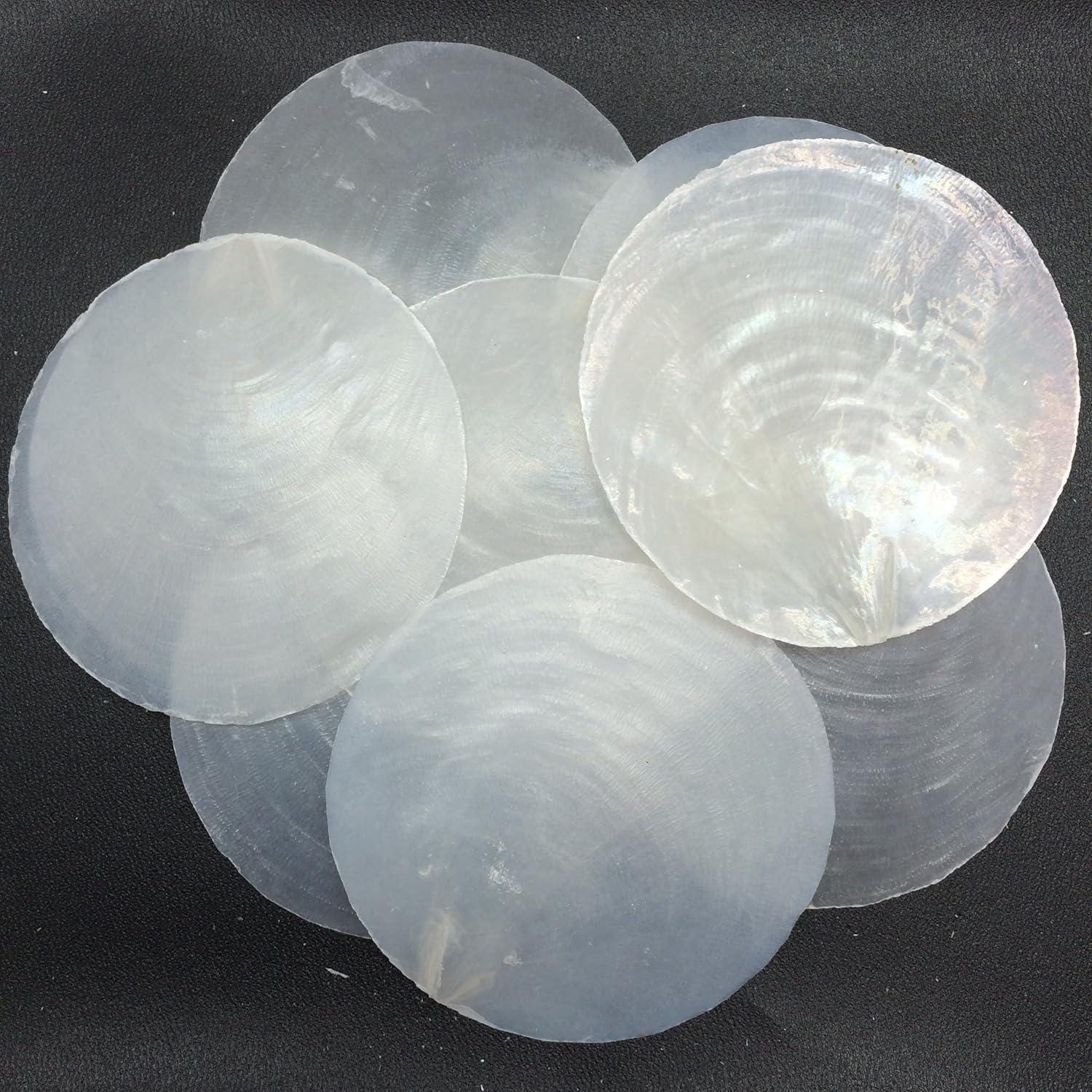 10 PC Round Natural Capiz Sea Shells, 3 Inch - Etsy
