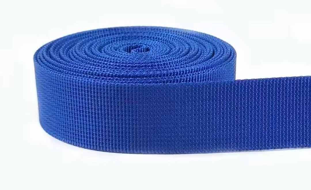 Royal Blue Nylon Webbing Strap: Heavy Duty Bag & Pet Collar Material - Etsy