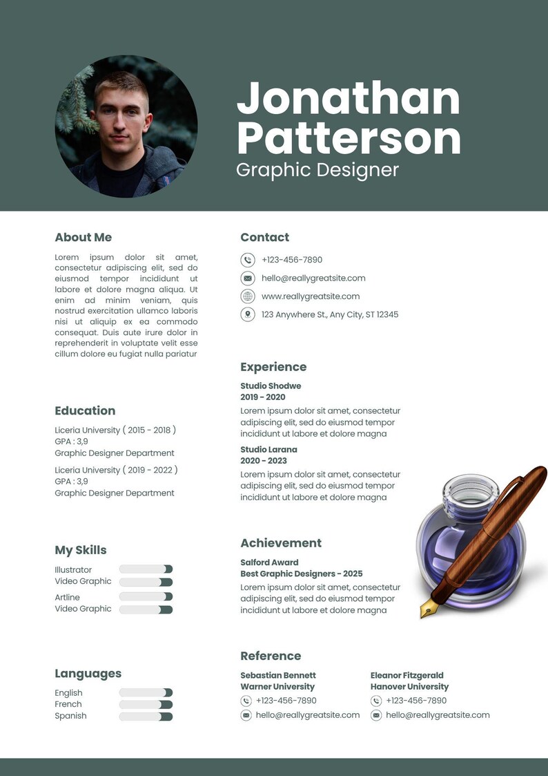 6000+ Editable Canva Resume Template, ATS Approved Professional CV, Job ...