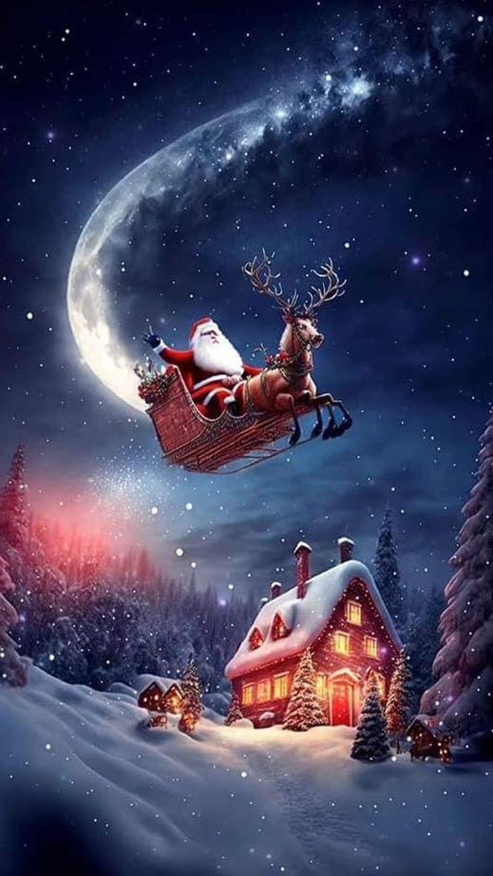 Festive Santa Christmas Wall Art | Holiday Home Decor (digital Download ...