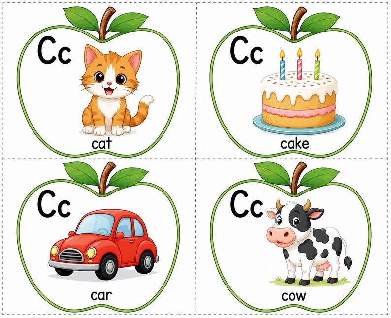 Apple Phonics Activities Bundle | Beginning Sounds, CVC Words & Rhyming ...