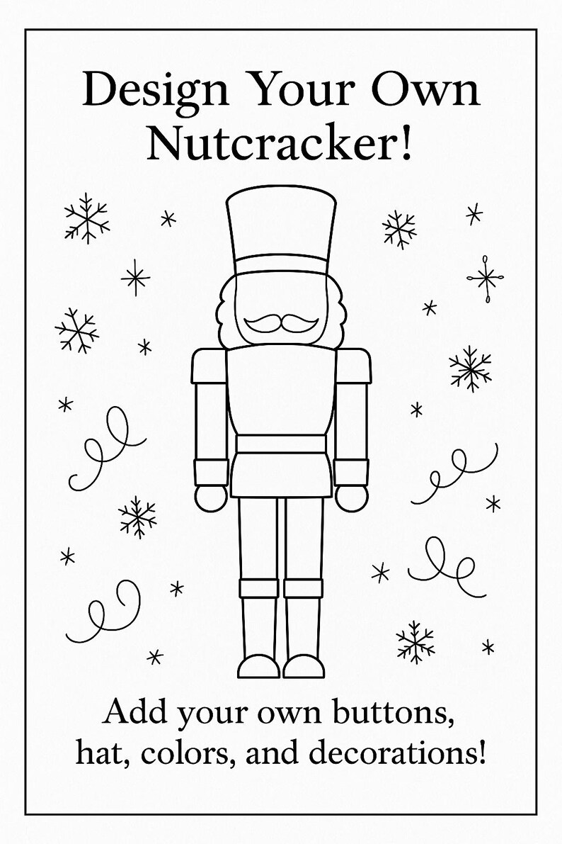 Kids Nutcracker Coloring Pages, Christmas Activities, and Printable ...