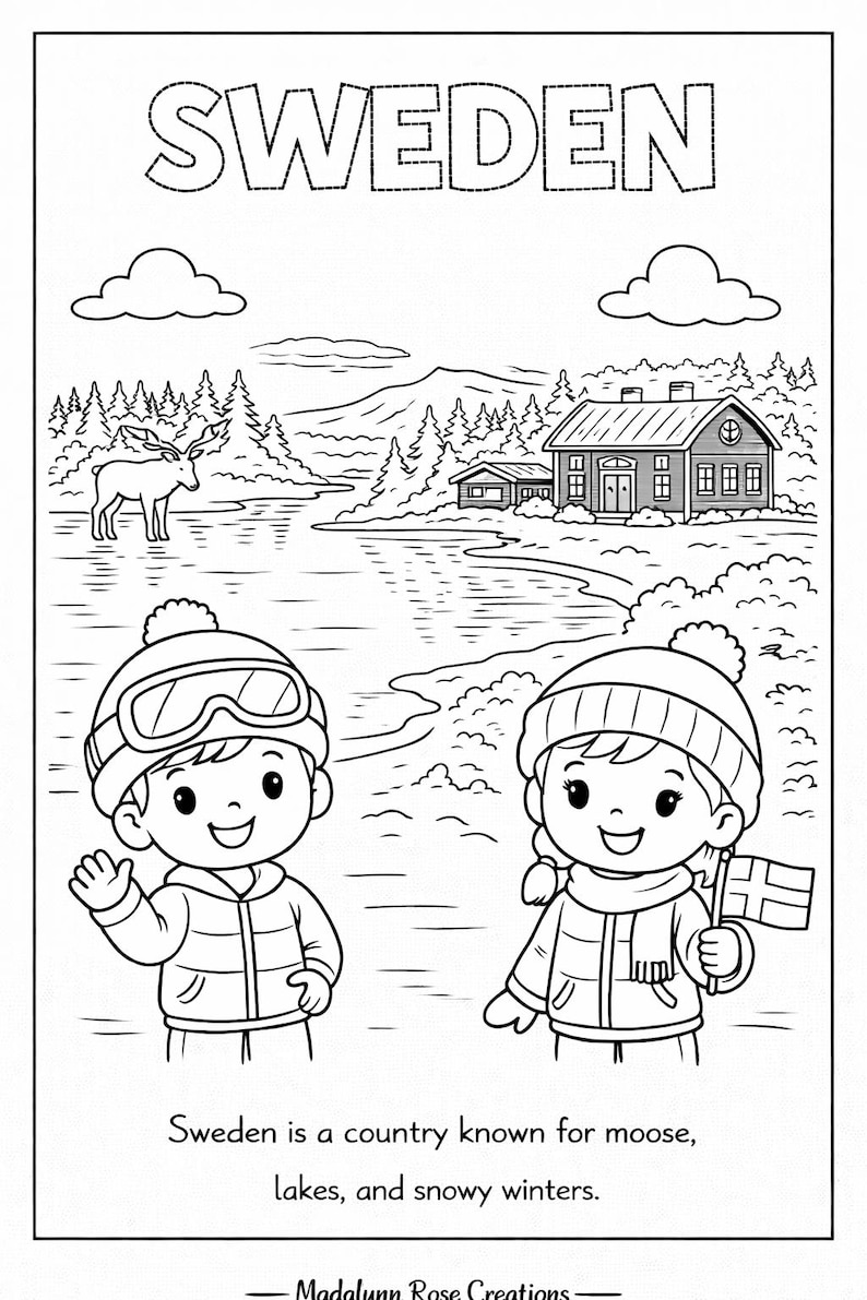 Kids Around the World Coloring Book | Countries & Landmarks Coloring ...