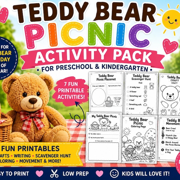 Teddy Bear Scavenger Hunt - Etsy