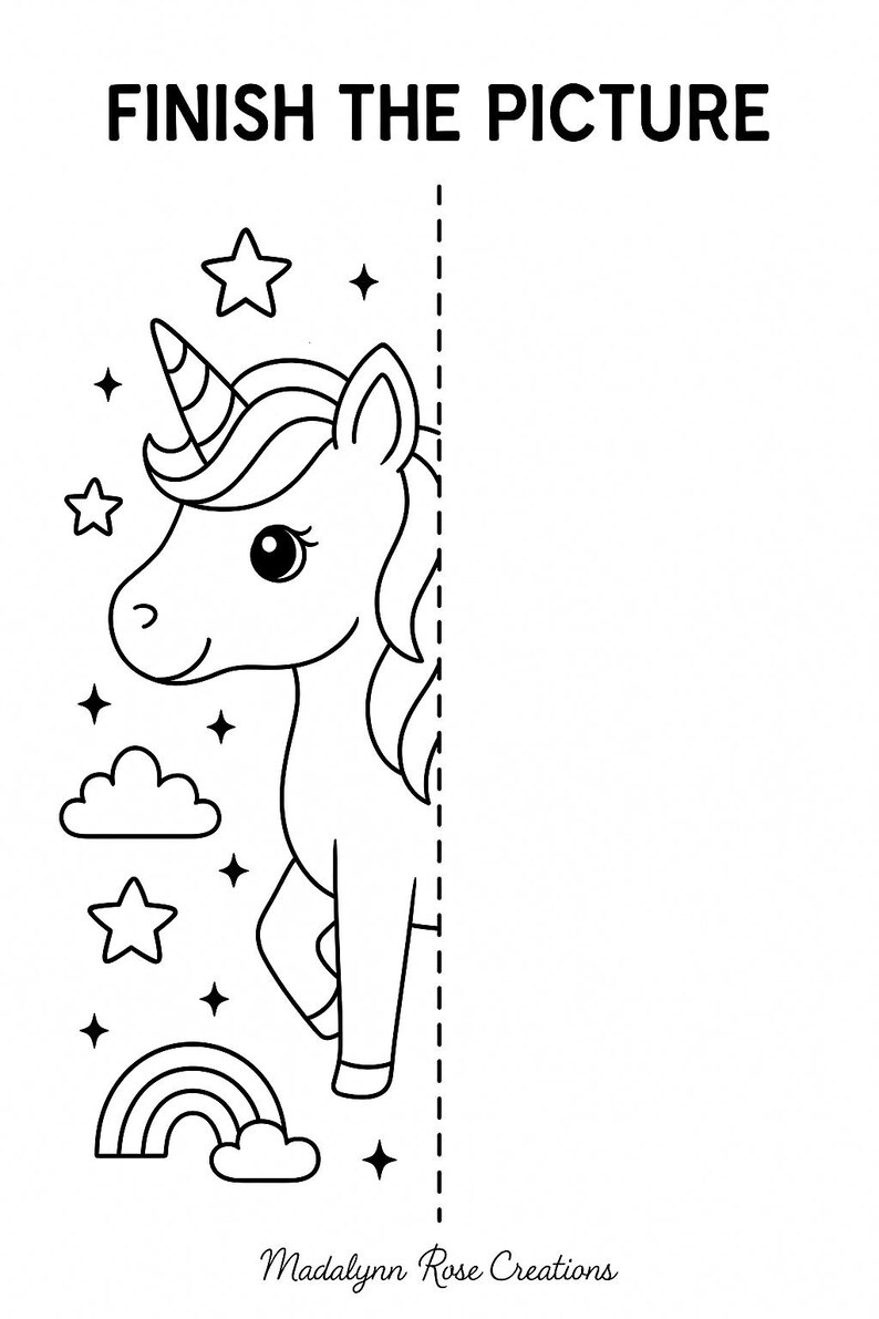 Unicorn Coloring & Activity Book + Gift Tag Bundle —printable - Etsy Canada