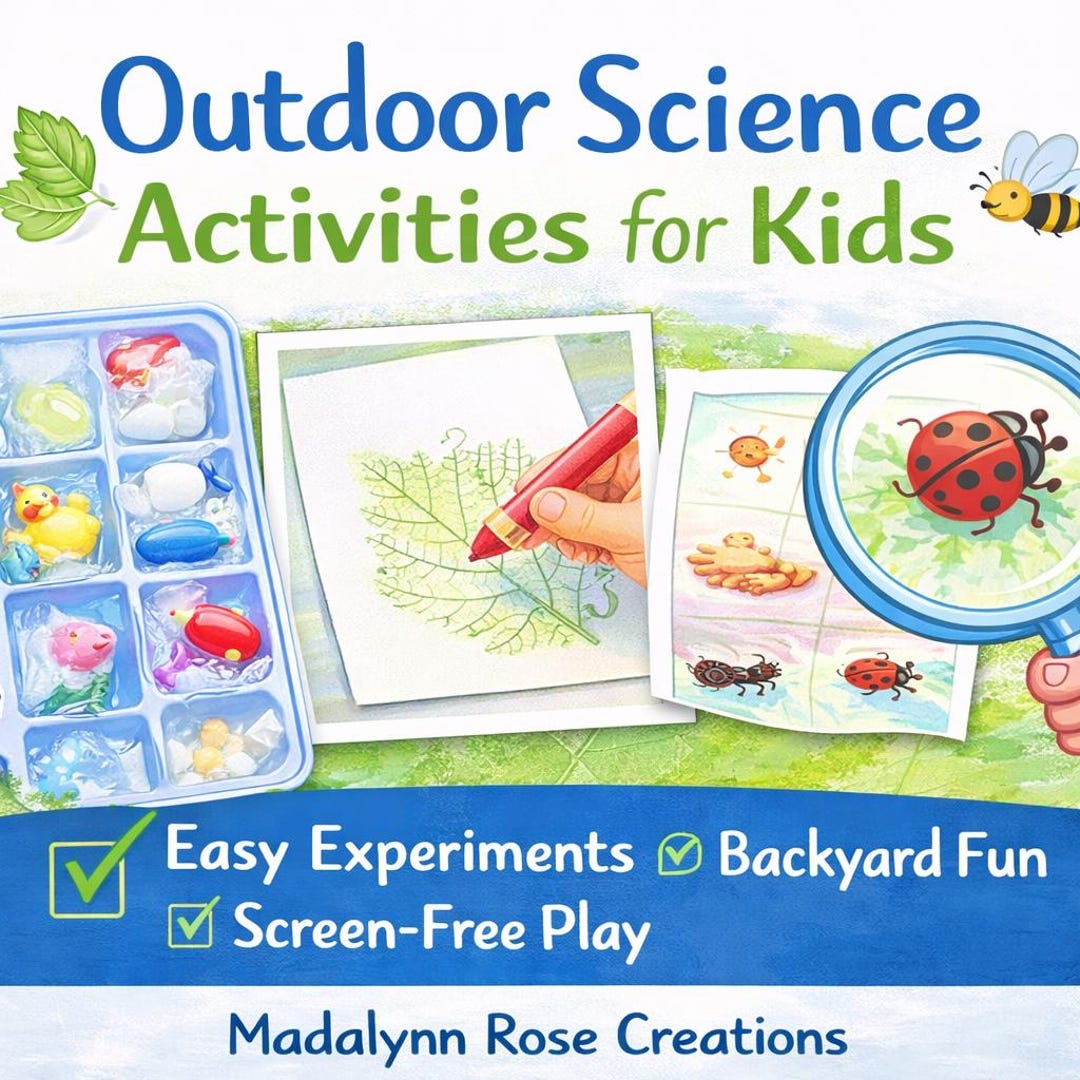Outdoor Science Activities for Kids | Summer STEM Printable | Easy ...
