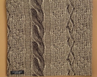 Cable knit fabric | Etsy