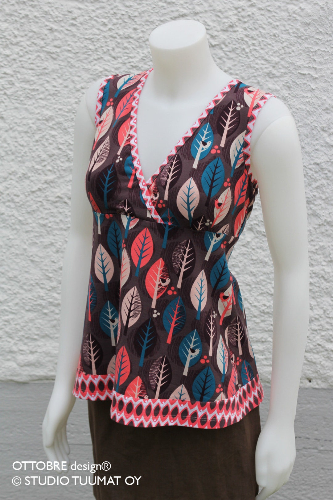 E-PATTERN for Cross-front Top in European Sizes 34-48 - Etsy