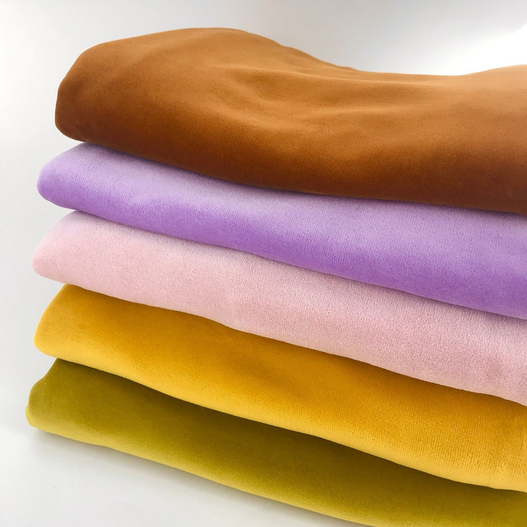 ORGANIC COTTON Velour Knit | New Colors - Etsy