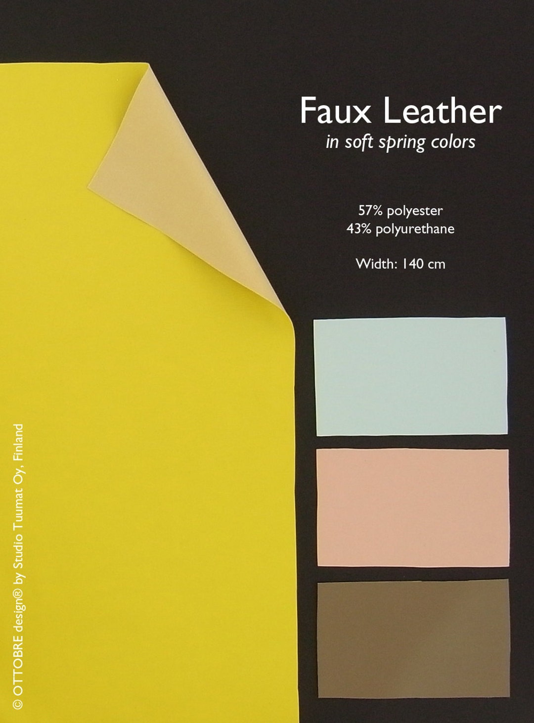 FAUX LEATHER in Soft Spring Colors - Etsy